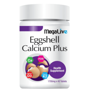 Megalive Eggshell Calcium Plus 45's - Farmasi Lautan