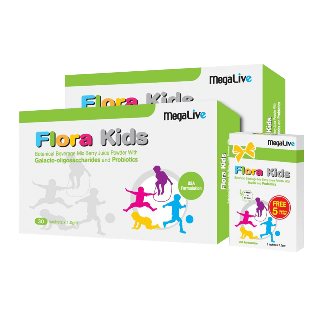 Megalive Flora Kids Probiotic Powder 2 x 30 - Farmasi Lautan